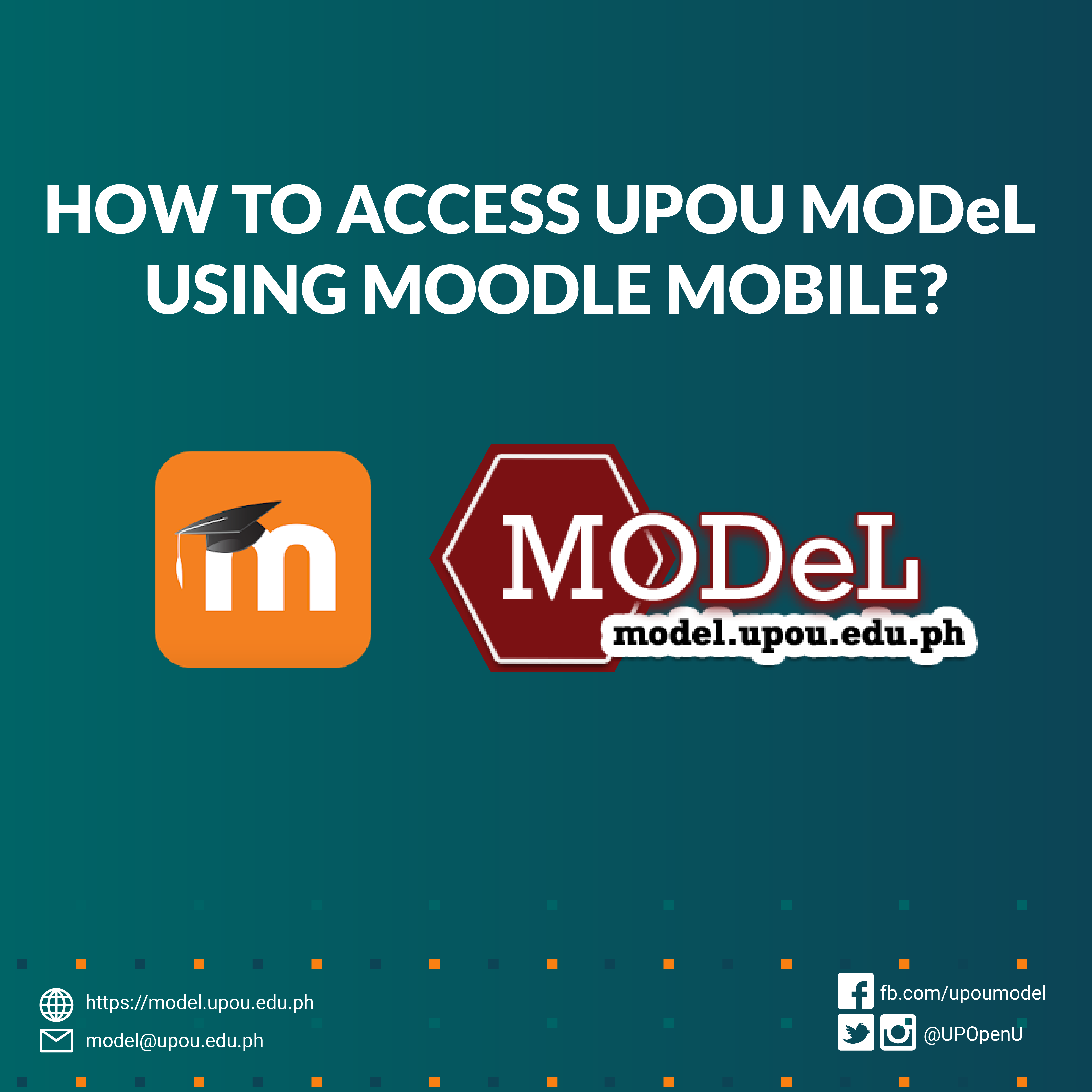 UPOU MODeL: Access our courses through your phones | UPOU MODeL